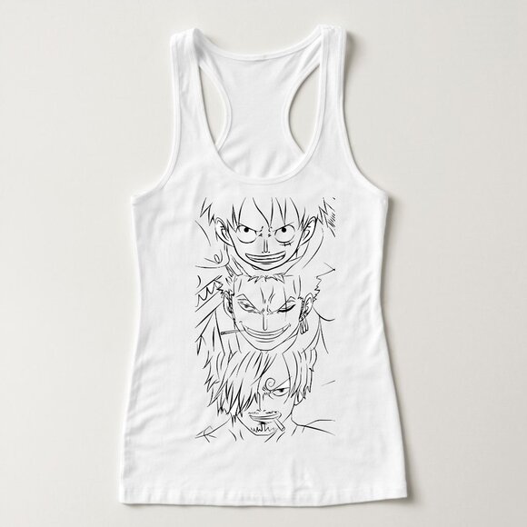 Tops | One Piece Luffy Zoro Sanji Tank | Poshmark